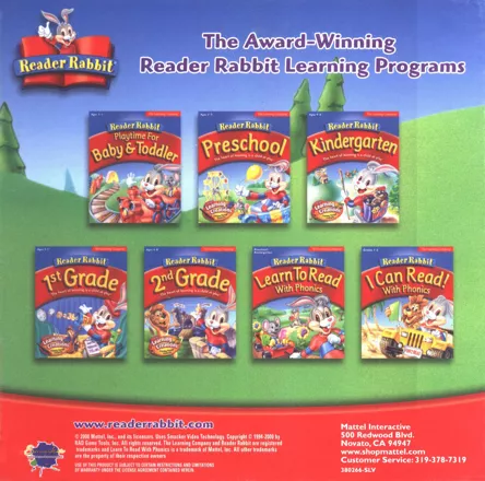 Reader Rabbit: Learn to Read with Phonics box covers - MobyGames