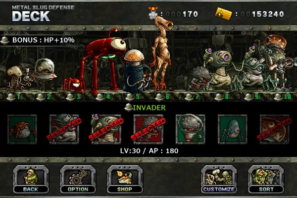 Metal Slug Defense: "Alien Army Pack" Vol.1 (2015) - MobyGames