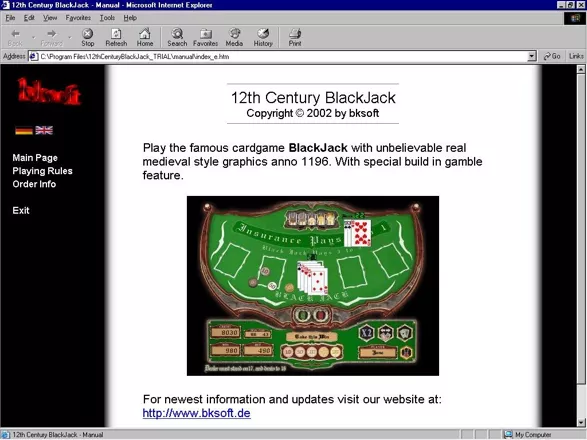 Blackjack (2002) - MobyGames