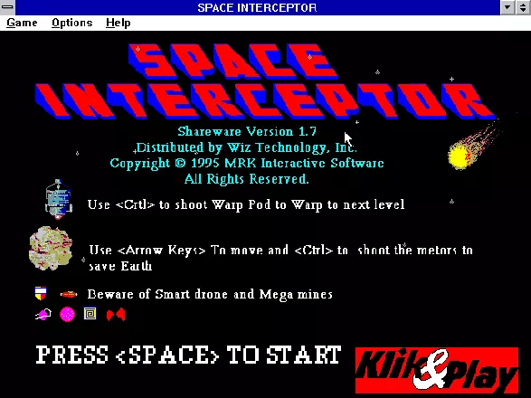Space Interceptor (1995) - MobyGames