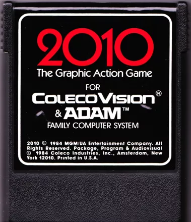 2010: The Graphic Action Game box covers - MobyGames