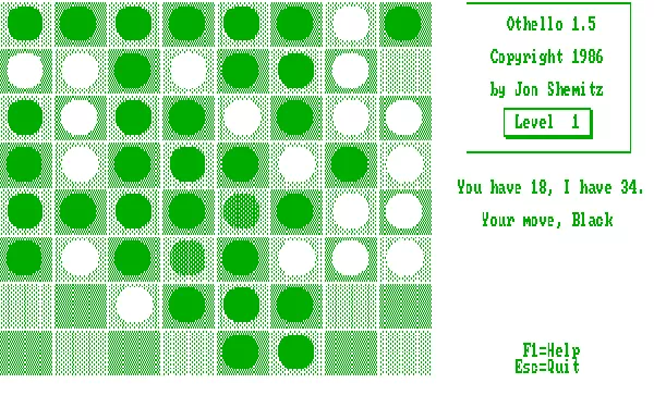 Othello (1986) - MobyGames