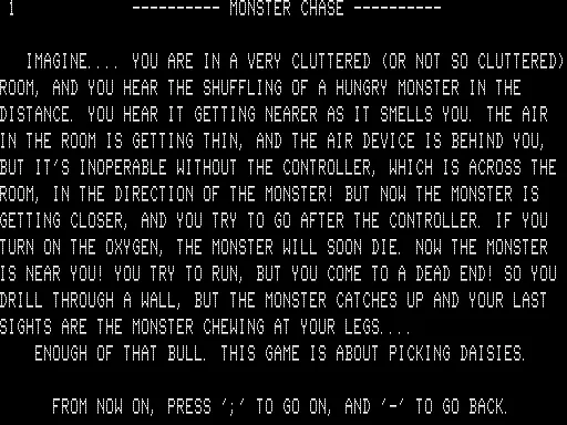Monster Chase (1980) - MobyGames