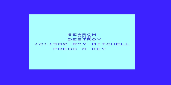 Search and Destroy (1982) - MobyGames
