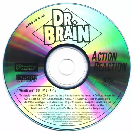 Dr. Brain: Action Reaction box covers - MobyGames
