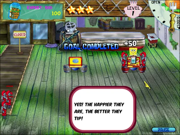 SpongeBob SquarePants: Diner Dash screenshots - MobyGames