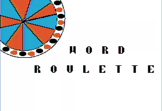 Word Roulette (1984) - MobyGames