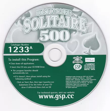 Ultimate Solitaire 500 box covers - MobyGames
