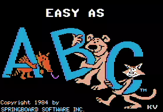 Easy as ABC (1984) - MobyGames