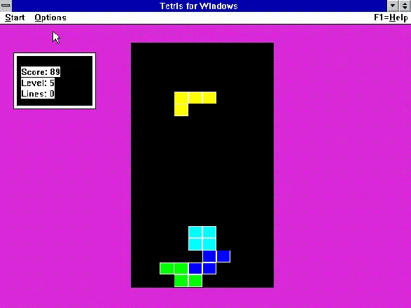 Tetris for Windows (1989) - MobyGames