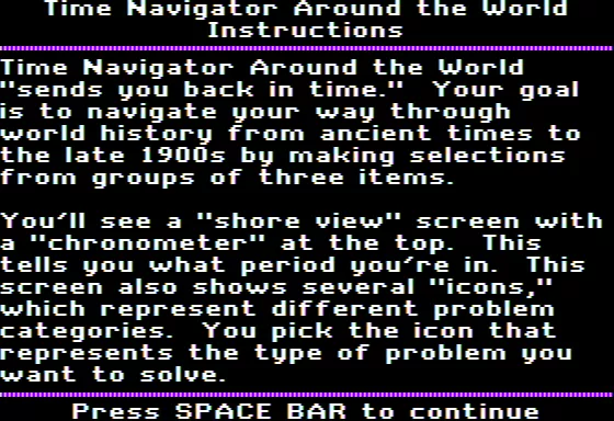 Time Navigator Around the World (1991) - MobyGames