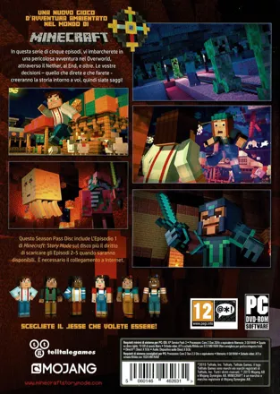 Minecraft: Story Mode box covers - MobyGames