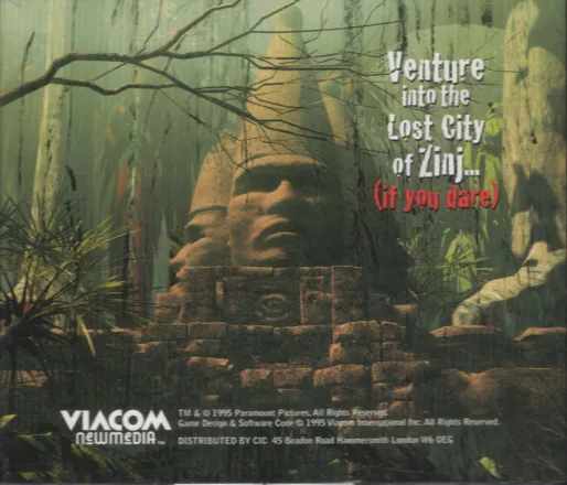 Congo: The Movie - Descent into Zinj box covers - MobyGames