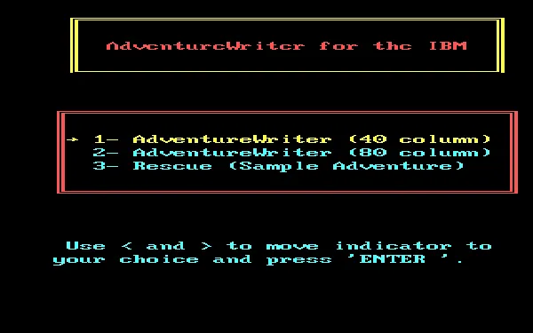 Adventure Writer (included game) (1984) - MobyGames