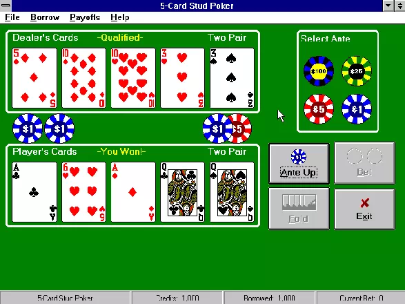 The 5-Card Poker Collection screenshots - MobyGames