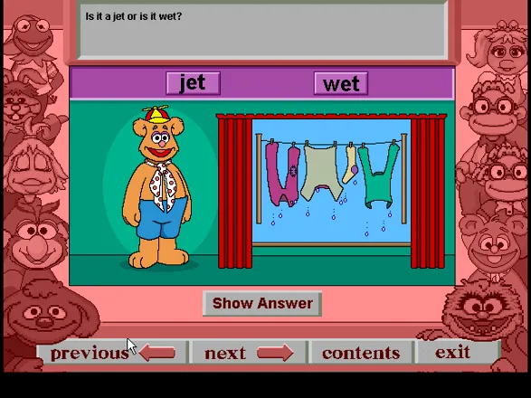Muppet Kids: Volume 3 - Sound Patterns: Phonics screenshots - MobyGames