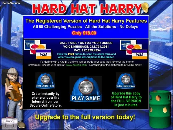 Hard Hat Harry (2003) - MobyGames