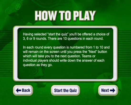 The Ultimate Football Pub Quiz (2006) - MobyGames