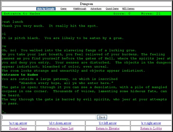Zork screenshots - MobyGames