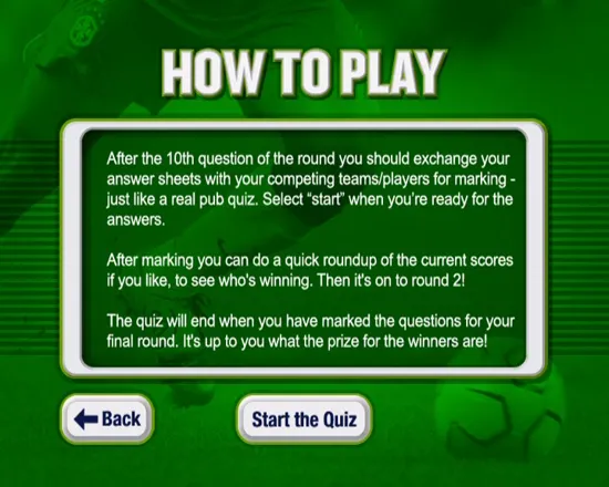 The Ultimate Football Pub Quiz (2006) - MobyGames