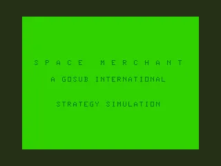 Space Merchant (1982) - MobyGames