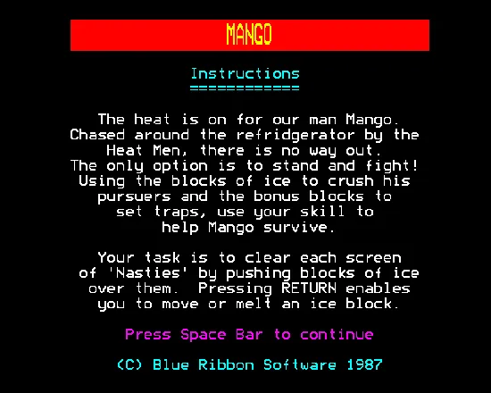 Mango (1987) - MobyGames