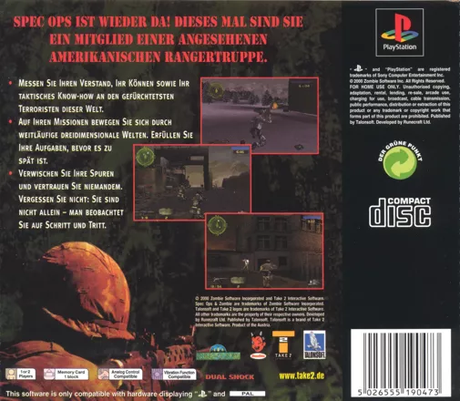 Spec Ops: Ranger Elite box covers - MobyGames