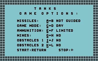Tanks (1984) - MobyGames