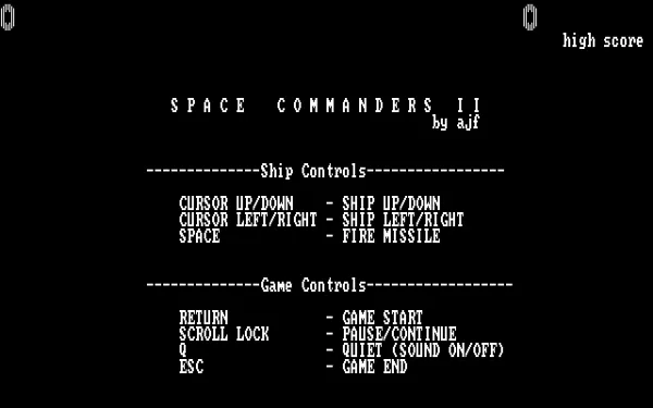 Space Commanders II (1985) - MobyGames