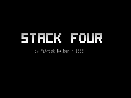 Stack Four (1983) - MobyGames
