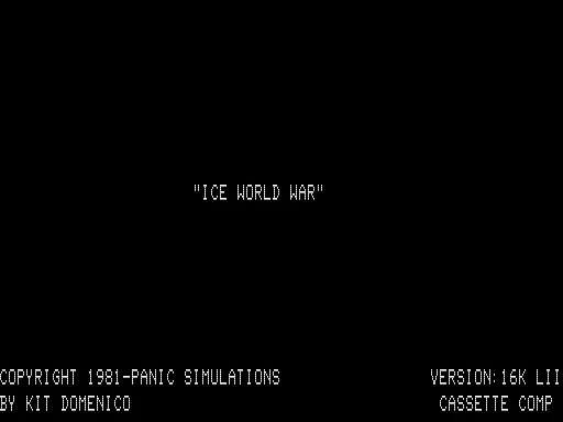Ice World War (1981) - MobyGames