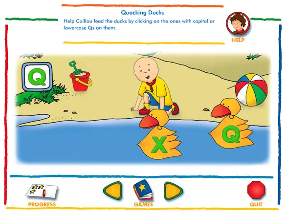 Caillou: Alphabet screenshots - MobyGames