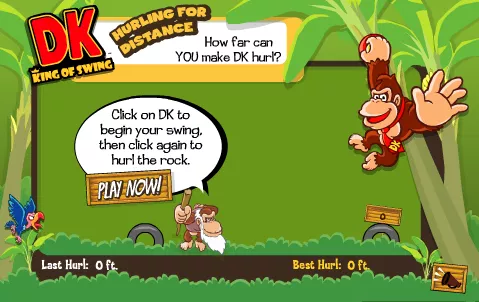 DK: King of Swing - Hurling for Distance - MobyGames