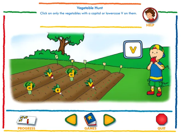 Caillou: Alphabet screenshots - MobyGames
