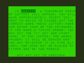 Whatzit (1983) - MobyGames