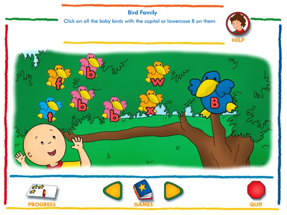 Caillou: Alphabet screenshots - MobyGames