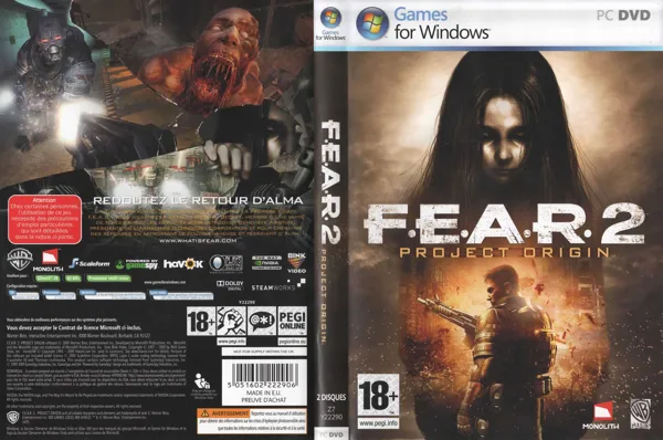 F.E.A.R. 2: Project Origin box covers - MobyGames
