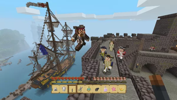 Minecraft: Pirates of the Caribbean Mash-up promo art, ads, magazines ...