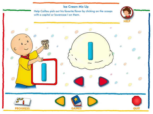 Caillou: Alphabet screenshots - MobyGames