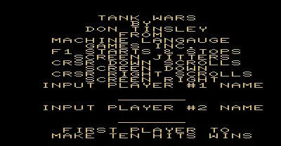Tank Wars (1983) - MobyGames