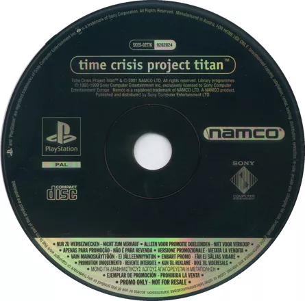 Time Crisis: Project Titan box covers - MobyGames
