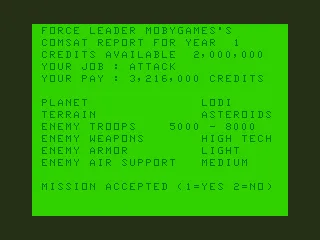 Mercenary Force (1982) - MobyGames
