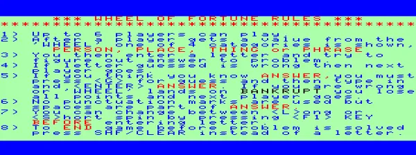 Wheel of Fortune (1990) - MobyGames