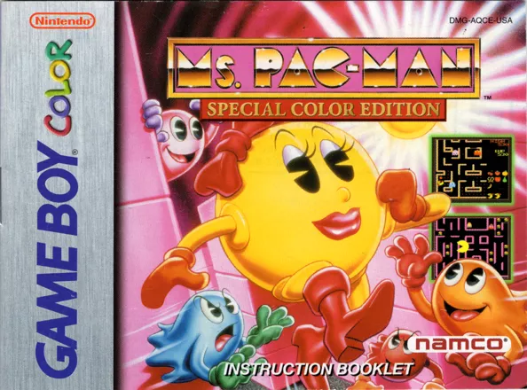 Ms. Pac-Man: Special Color Edition box covers - MobyGames