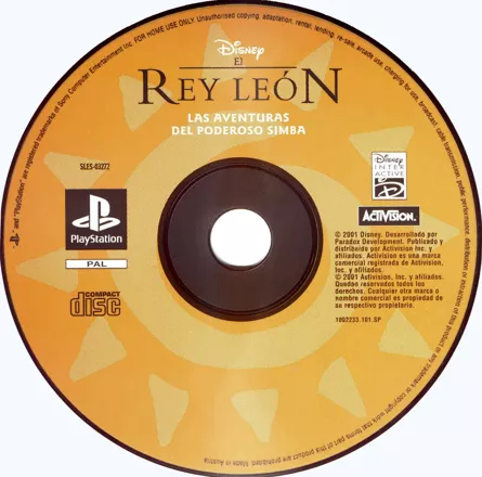 Disney's The Lion King: Simba's Mighty Adventure box covers - MobyGames