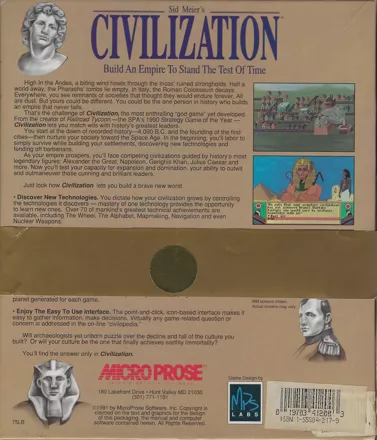 Sid Meier's Civilization (Master Players' Edition) box covers - MobyGames