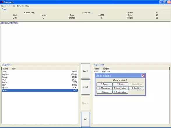 Dope Wars (1998) - MobyGames