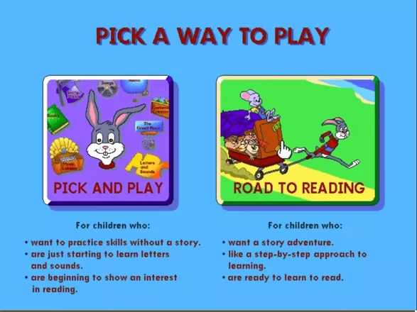 Reader Rabbit: Learn to Read with Phonics (2000) - MobyGames