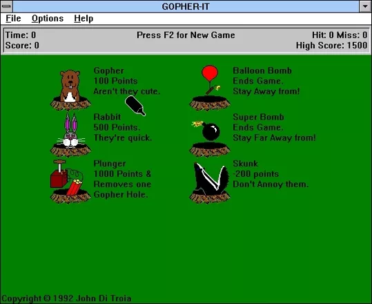 Gopher-It (1992) - MobyGames