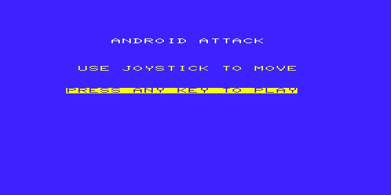 Android Attack (1982) - MobyGames